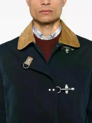 FAY Lobster-clasp Corduroy-collar Jacket