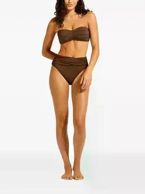 Seafolly Twist-front Bandeau Bikini Top