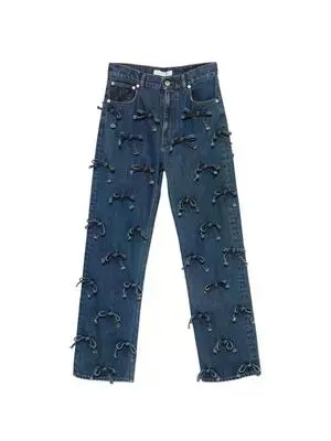Viktor & Rolf Bow-embellished Jeans - Blue
