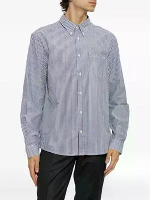 A.p.c. Vertical-stripe Button-down Cotton Shirt