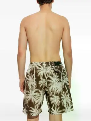 Amiri Palm Tree-print Swim Shorts