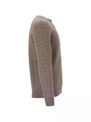 AL DUCA D’AOSTA 1902 Cable-knit Crew-neck Sweater