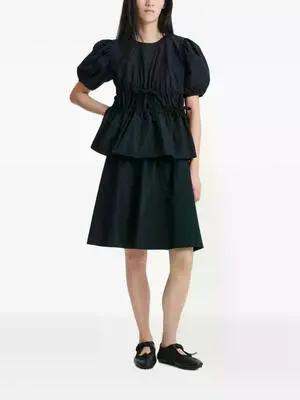 Cecilie Bahnsen Freya Bow-detail Puffed-sleeve Blouse