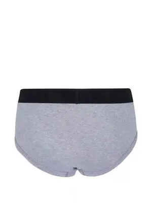 TOM FORD Logo-waistband Briefs - Grey