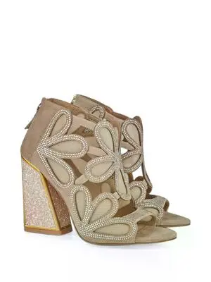 KAT MACONIE Nina Crystal-embellished Cutout Sandals