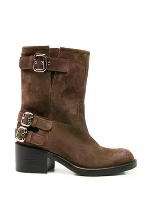 Chloé Dakota Buckle-detail Ankle Boots