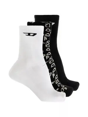 DIESEL® Handcuff Motif Crew Socks