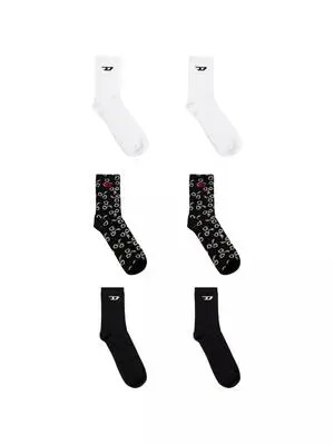 DIESEL® Handcuff Motif Crew Socks