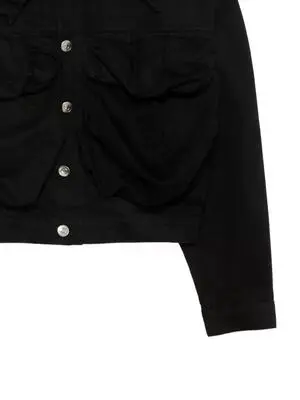 Viktor & Rolf Draped-detail Denim Jacket