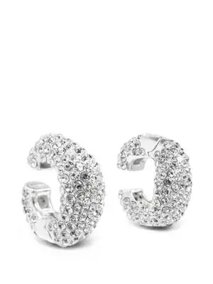 Cult Gaia Solene Crystal-embellished Ear Cuffs - Silver