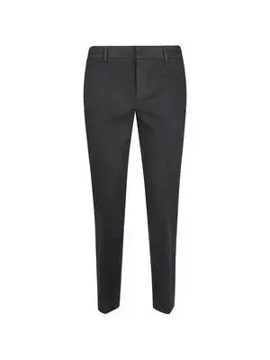 PT TORINO Pressed-crease Tailored Trousers - Black