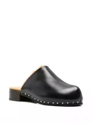 Our Legacy Naoto Shearling-lined Leather Clogs