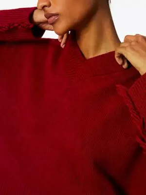 TWINSET Wool Blend Jumper With Fringes