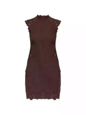 Cult Gaia Riti Embroidered Woven Mini Dress - Brown
