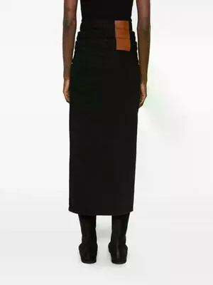 Viktor & Rolf Triple-layer Denim Maxi Skirt