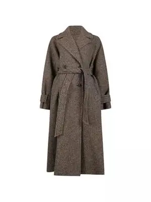 Max Mara Double-breasted Belted Coat
