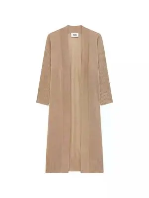Alpha Studio Ribbed-knit Long-sleeve Cardigan - Neutrals