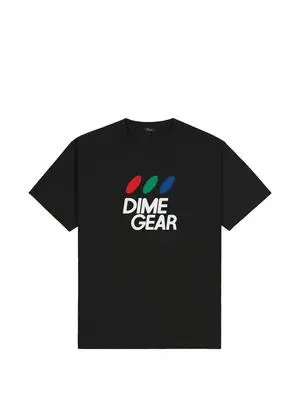 DIME Logo-print Cotton T-shirt - Black