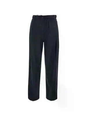 TELA Pleated Tie-waist Trousers - Blue