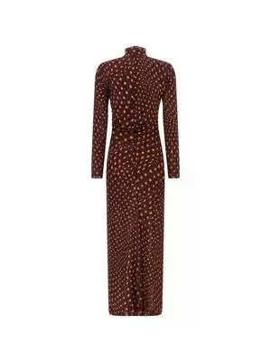 Stella McCartney Polka Dot Mesh Long Dress