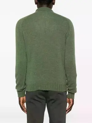 Tagliatore Voltaire Fine-knit Long-sleeve Polo Shirt