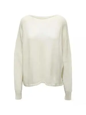 MA'RY'YA Raglan-sleeve Boat-neck Sweater
