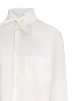DARKPARK Meg Detachable-foulard Shirt - White