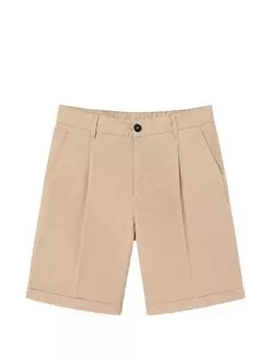 40WEFT Pleated Turn-up Shorts - Neutrals