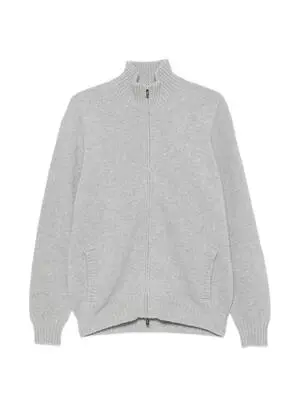 Fedeli Zip-fastening Waffle-knit Cardigan