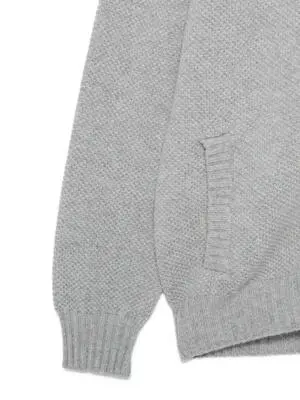 Fedeli Zip-fastening Waffle-knit Cardigan