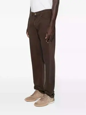 Incotex Logo-patch Belt-loop Trousers