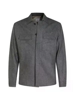 Eleventy Flap-pocket Shirt Jacket - Grey