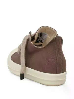 Rick Owens Canvas Lace-up Sneakers - Grey