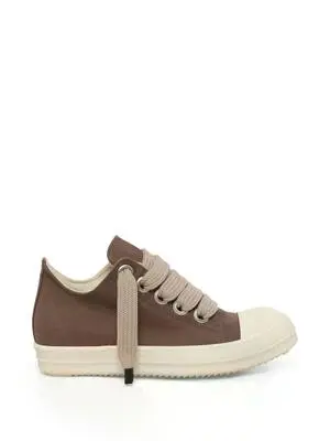Rick Owens Rick Owens Canvas Lace-Up Sneakers Grey