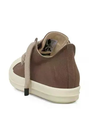 Rick Owens Canvas Lace-up Sneakers - Grey