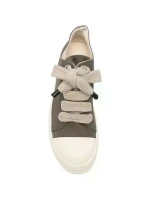 Rick Owens Canvas Lace-up Sneakers - Grey