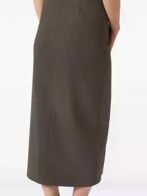 Paul & Shark Front-slit Pencil Midi Skirt