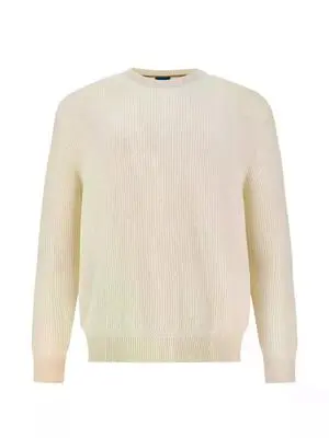 Paul & Shark Ribbed-knit Sweater - White