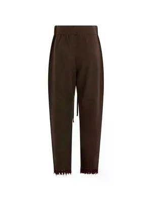 UMA WANG Drawstring Frayed-edge Trousers