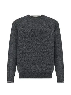 Paul & Shark Fil-à-fil Double-collar Sweater