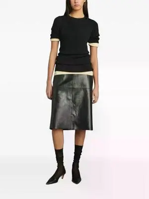 Soeur Karina Ribbed-knit Sweater - Black