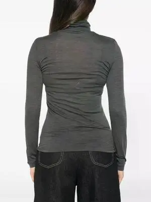 WHYCI Roll-neck Long-sleeve Sweatshirt