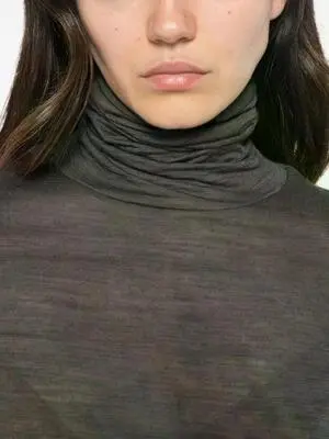 WHYCI Roll-neck Long-sleeve Sweatshirt