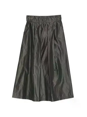 WHYCI A-line Pleated Midi Skirt