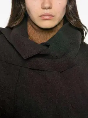 WHYCI Scarf-detail Flap-pocket Coat