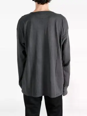 TAIGA TAKAHASHI Asymmetric Button-fastening T-shirt