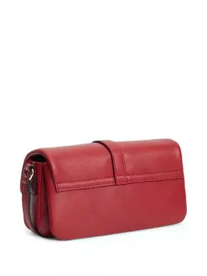 Tommy Hilfiger Libre Logo-plaque Pebbled Shoulder Bag - Red