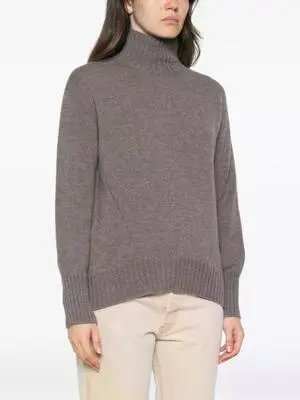 WHYCI High-neck Ribbed-trim Sweater