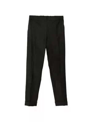 WHYCI Pressed-crease Turned-up Trousers