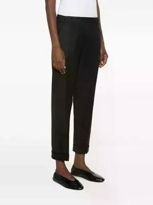 WHYCI Pressed-crease Turned-up Trousers